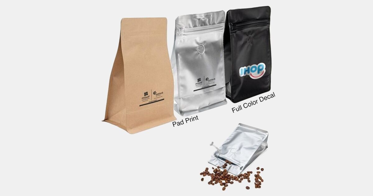 Custom Imprinted Coffee Bag 16 oz with your logo | ImprintLogo.com