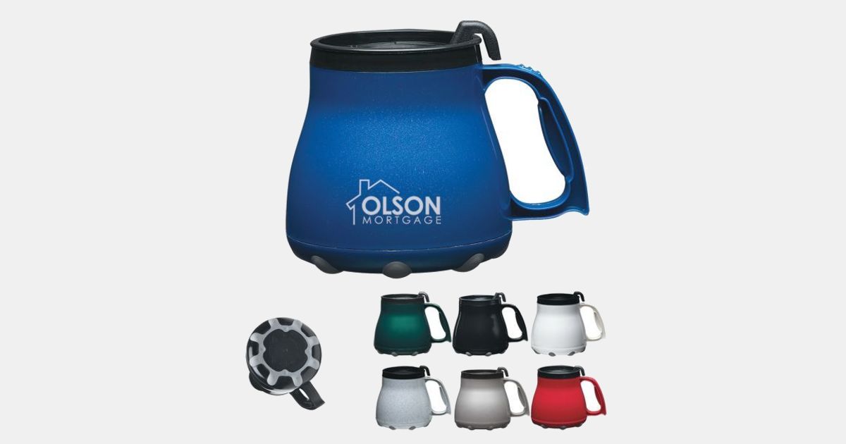 Imprinted 16 Oz Low Rider Desk Mug with your logo | ImprintLogo.com