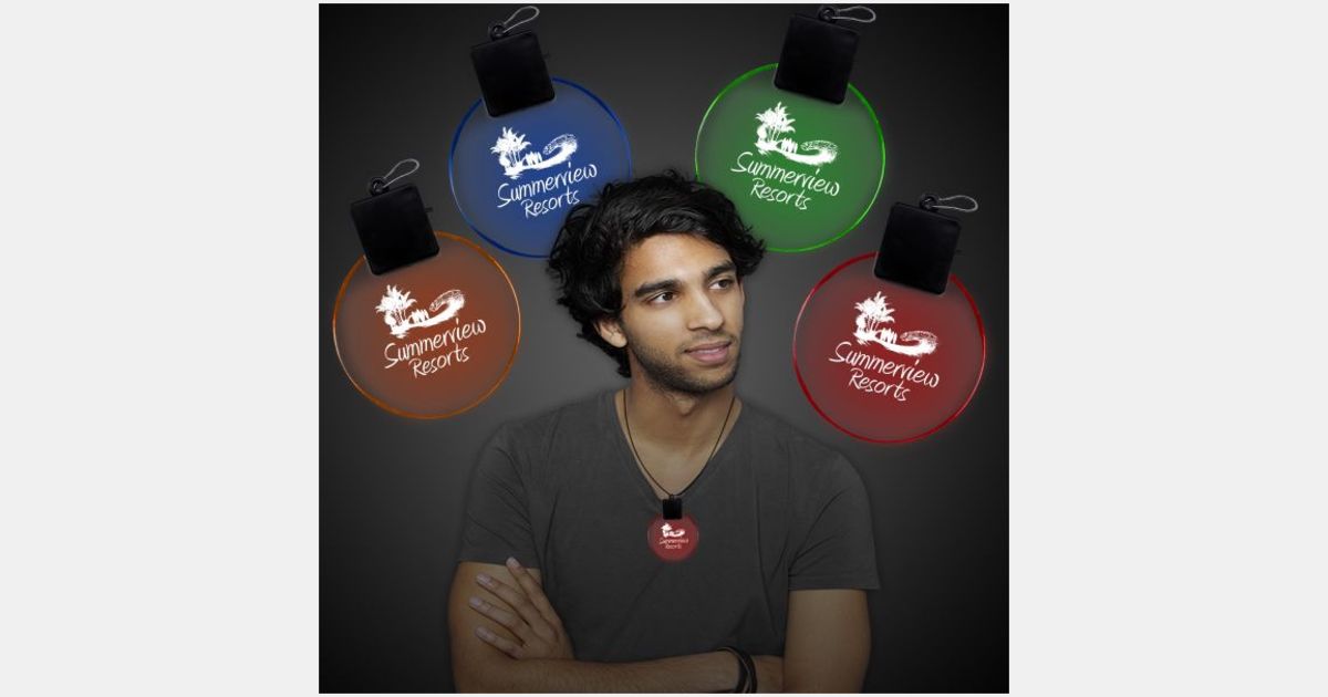 2 1/2" Light-Up LED Glow Medallion with your logo | ImprintLogo.com