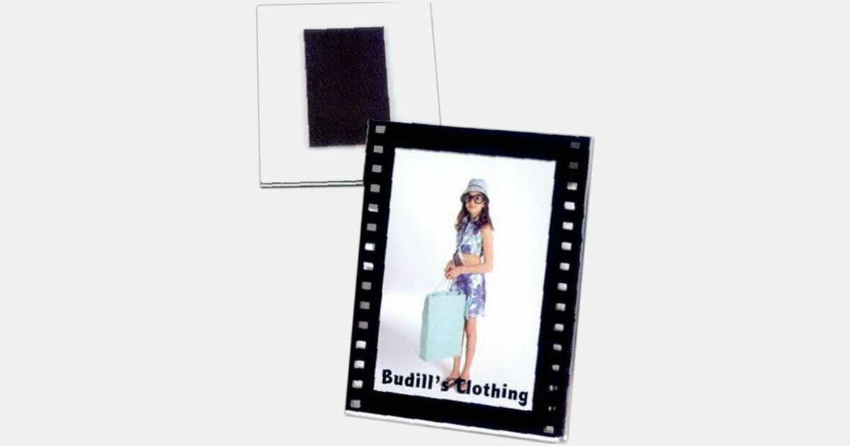 2 1/2 x 3 1/2 Magnetic Slip-In Filmstrip Frame with your logo ...
