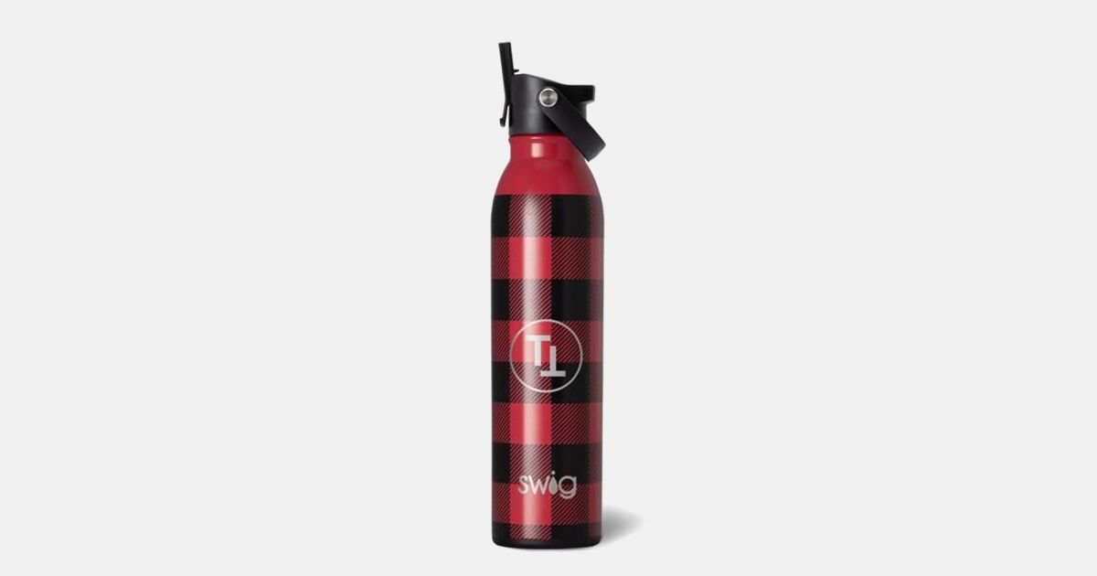 20 Oz Swig Life Buffalo Plaid Stainless Steel Bottle with your logo ...