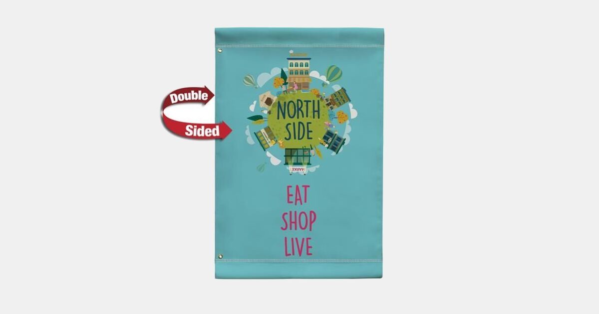 Vinyl Boulevard Banner Double-Sided 24" x 36" with your logo ...