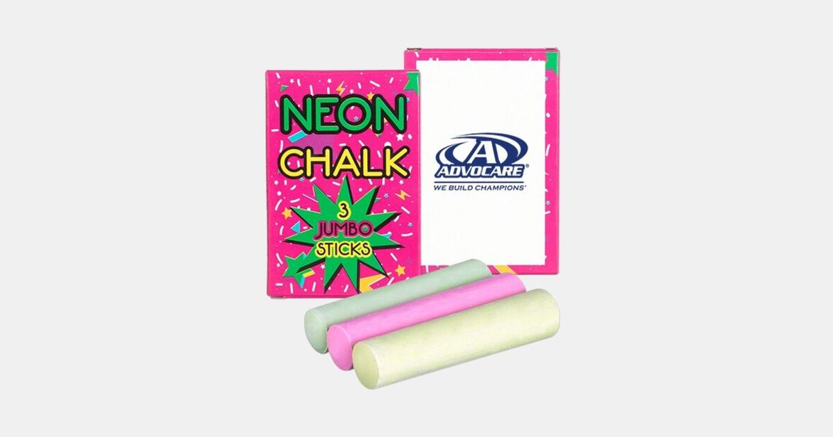 3 Pack Jumbo Neon Chalk with your logo | ImprintLogo.com