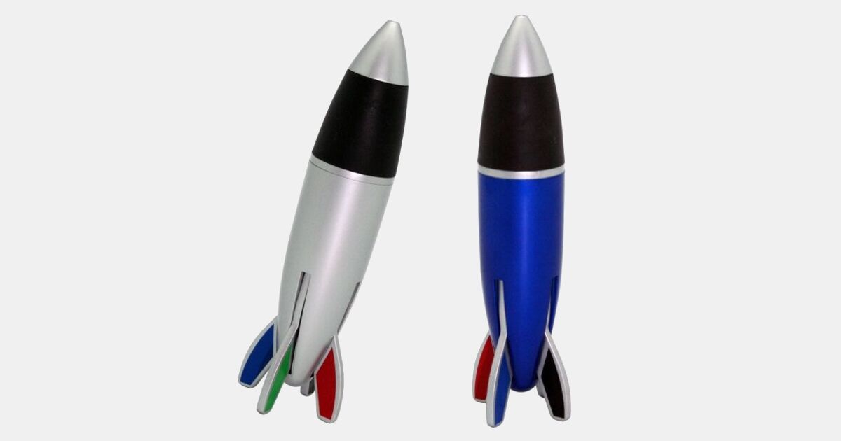 Promotional 4 Color Rocket Pen with your logo | ImprintLogo.com
