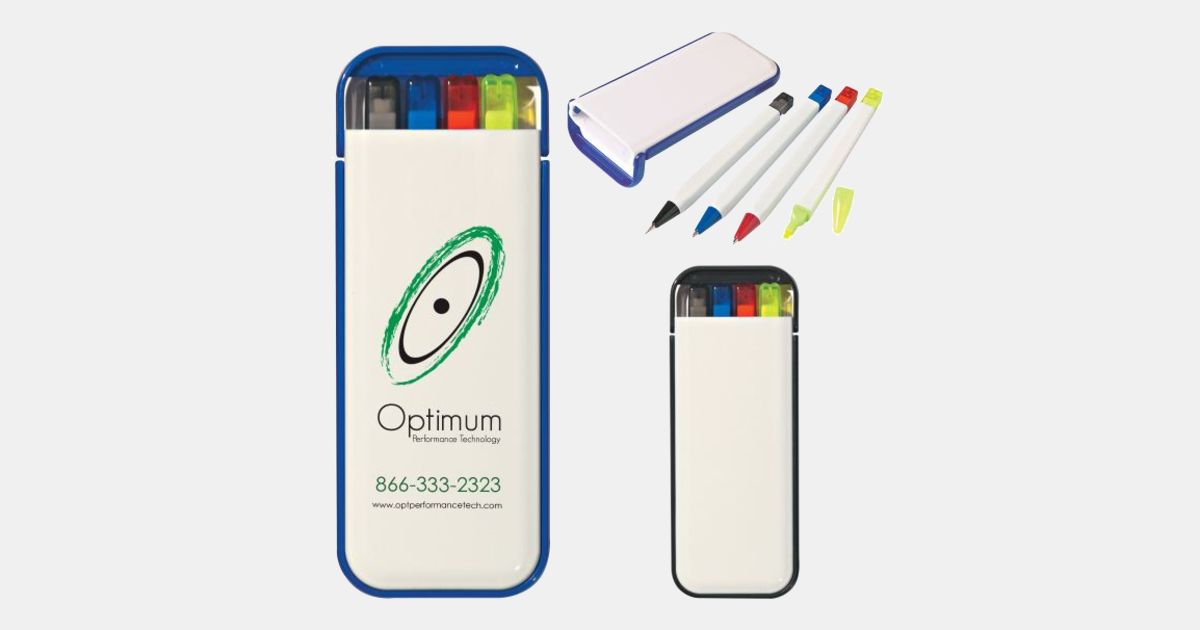 Custom Printed 4-In-1 Writing Set with your logo | ImprintLogo.com
