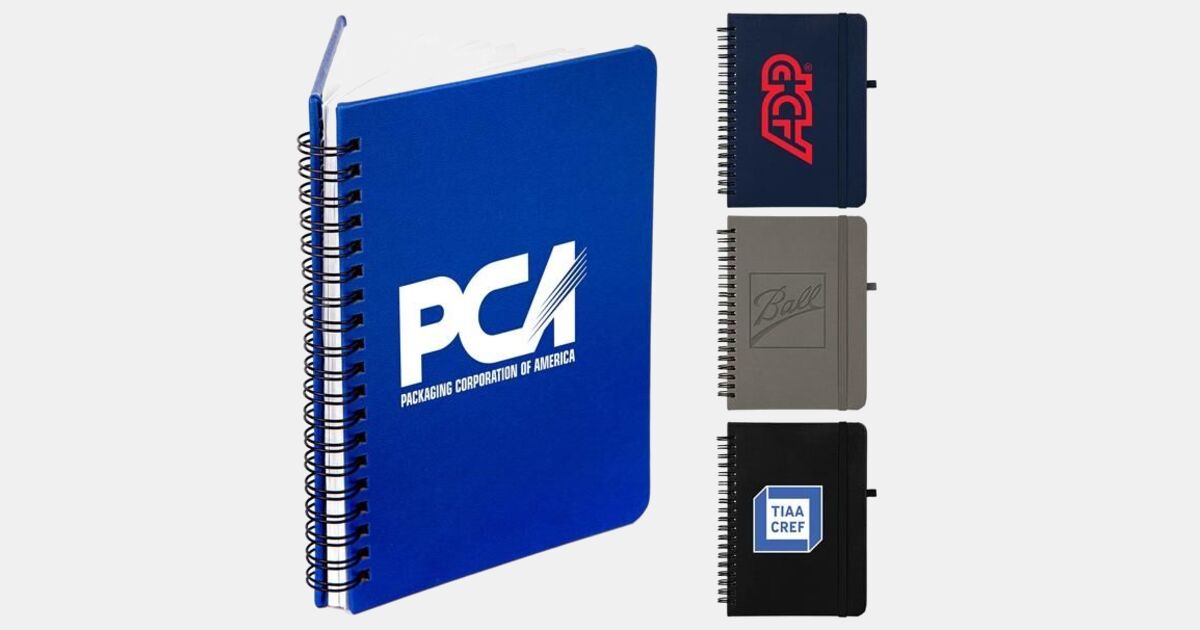 5x7 Premium UltraHyde Leather Notebook with Pen Holder with your logo ...