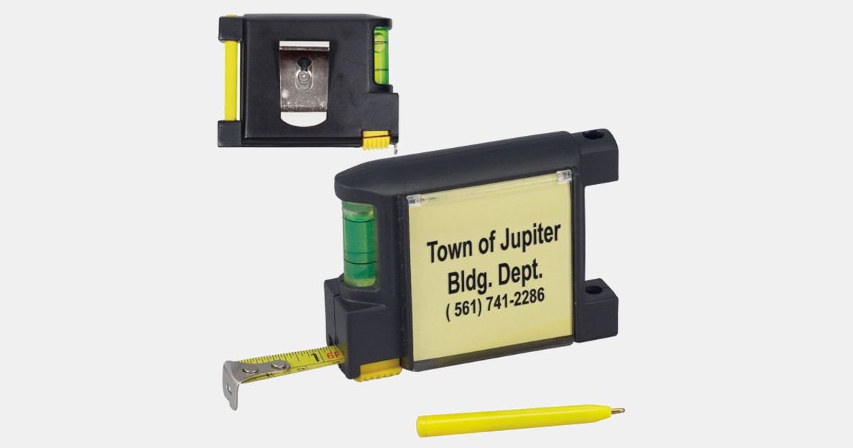 Imprinted 6 1/2 Ft. Level Notepad Tape Measure with your logo ...