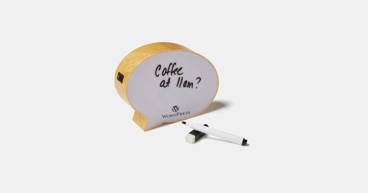 6" Light-Up Mini Speech Bubble Message Board with your logo ...