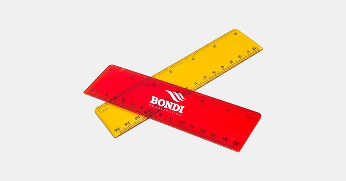 Custom Printed Translucent Plastic Ruler 6" with your logo ...