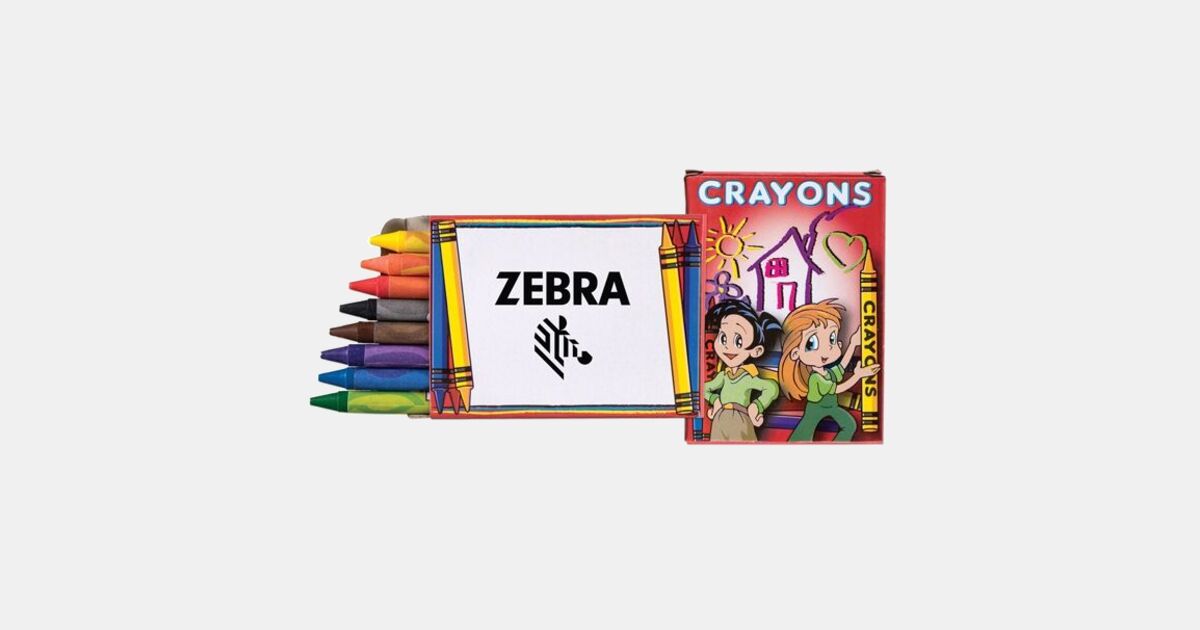8 Pack Crayons with your logo | ImprintLogo.com