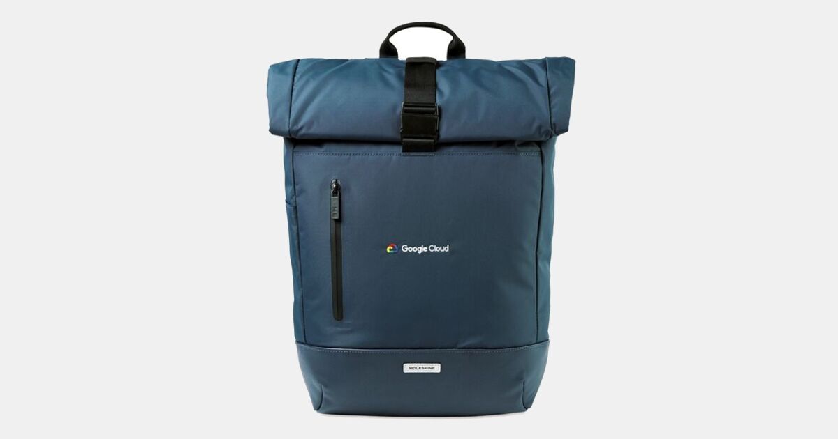 Custom Printed Moleskine(R) Metro Rolltop Backpack with your logo ...