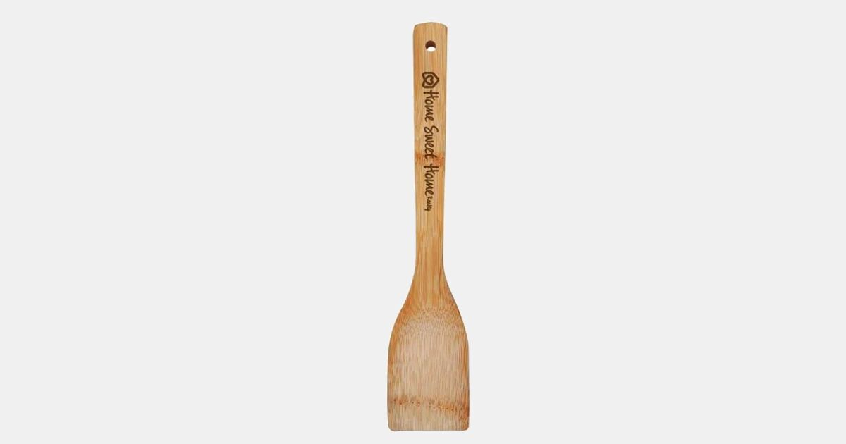 Custom Printed Bamboo Solid Spatula with your logo | ImprintLogo.com