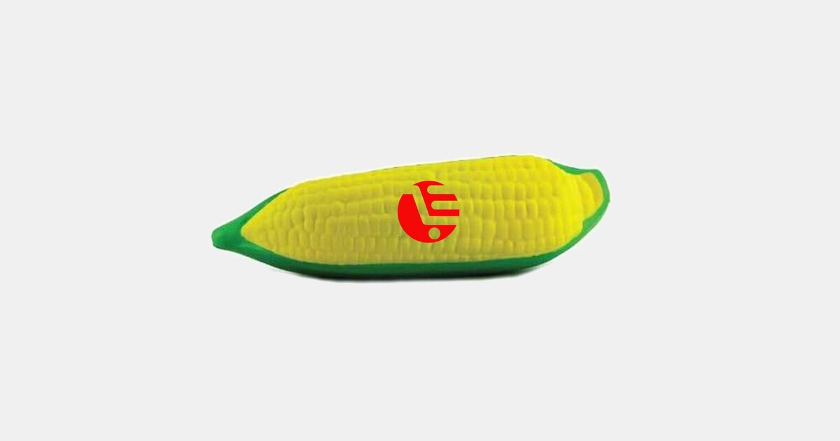 Custom Printed Corn Shaped Stress Reliever with your logo | ImprintLogo.com
