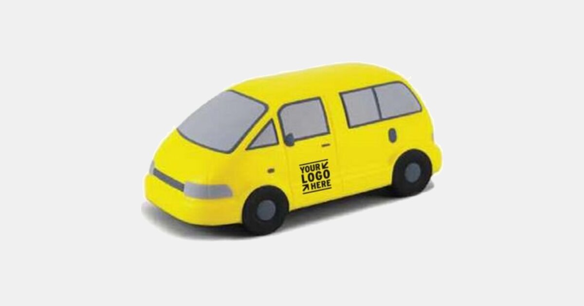 Custom Printed Mini Van Stress Reliever with your logo | ImprintLogo.com