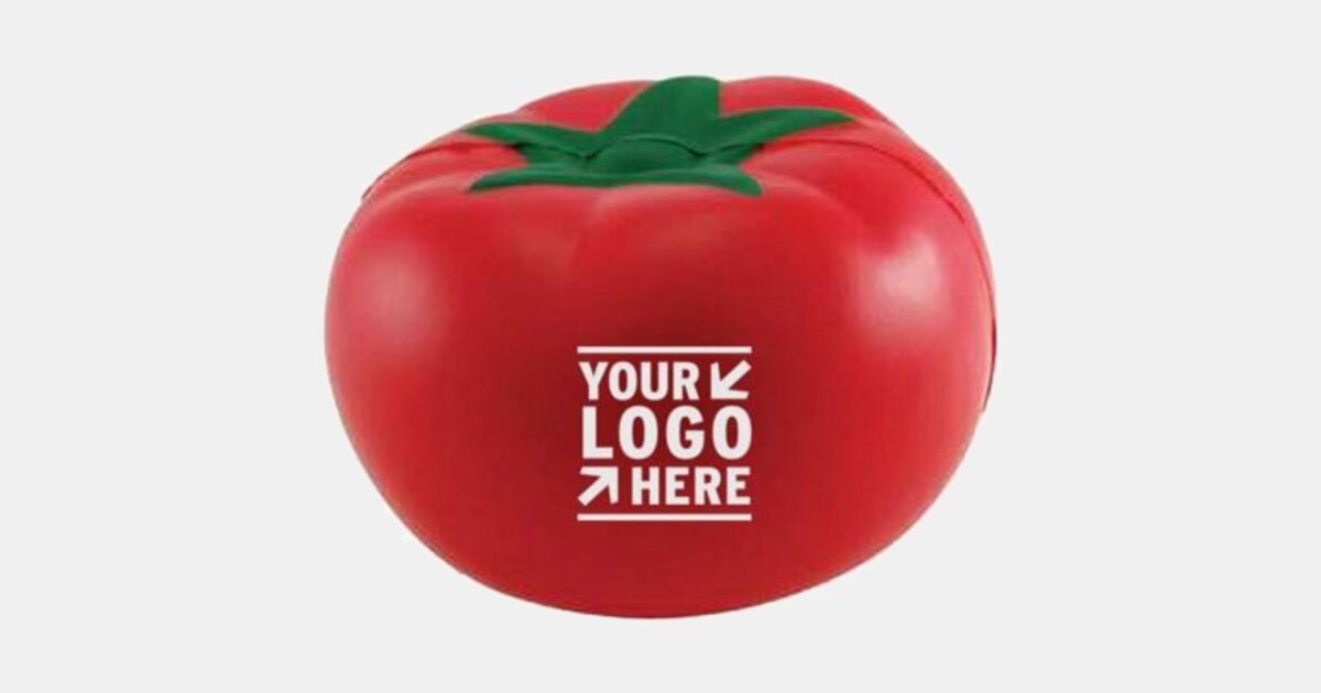 Custom Printed Tomato Stress Reliever with your logo | ImprintLogo.com