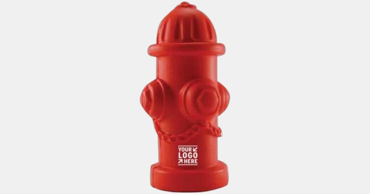 Custom Printed Fire Hydrant Stress Reliever with your logo | ImprintLogo.com