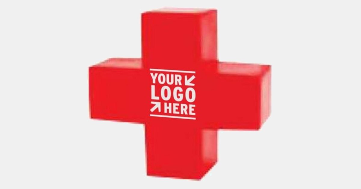 Custom Printed Cross Stress Reliever with your logo | ImprintLogo.com