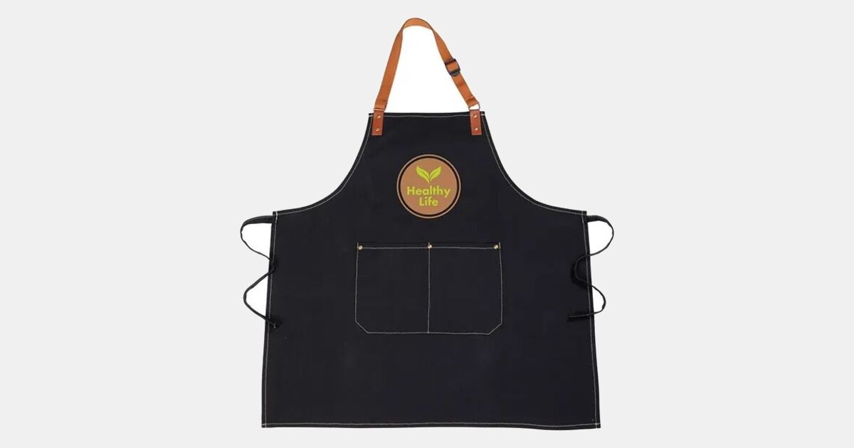 Custom Printed Pitmaster Recycled Cotton Apron with your logo ...