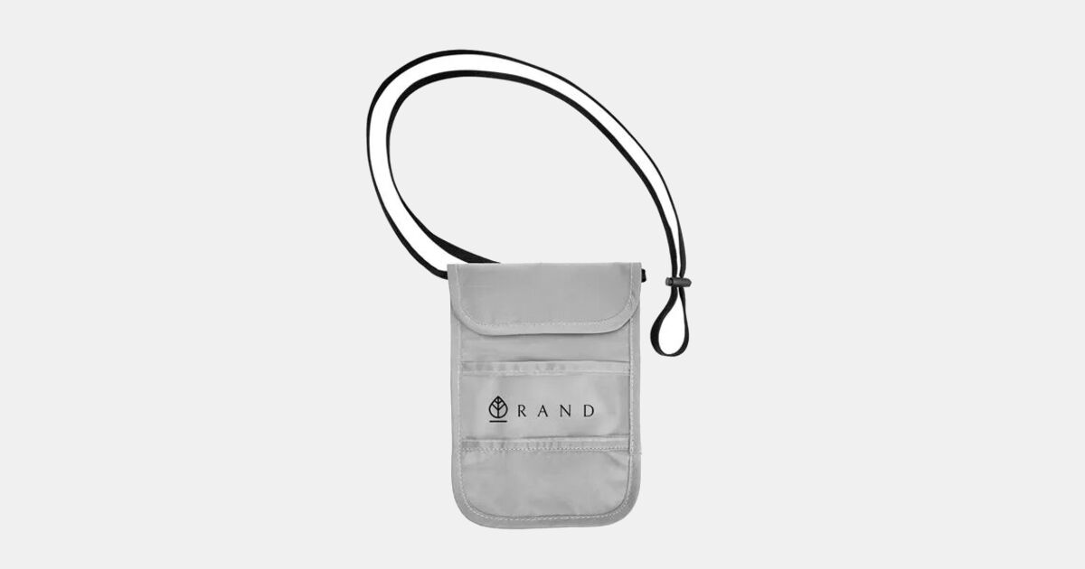 Custom Printed RFID Data Blocking Neck Wallet with your logo ...