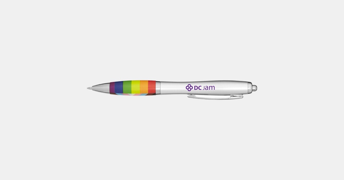 Custom Printed LGBTQ+ Rainbow Pride Flag Ballpoint Pen with your logo ...