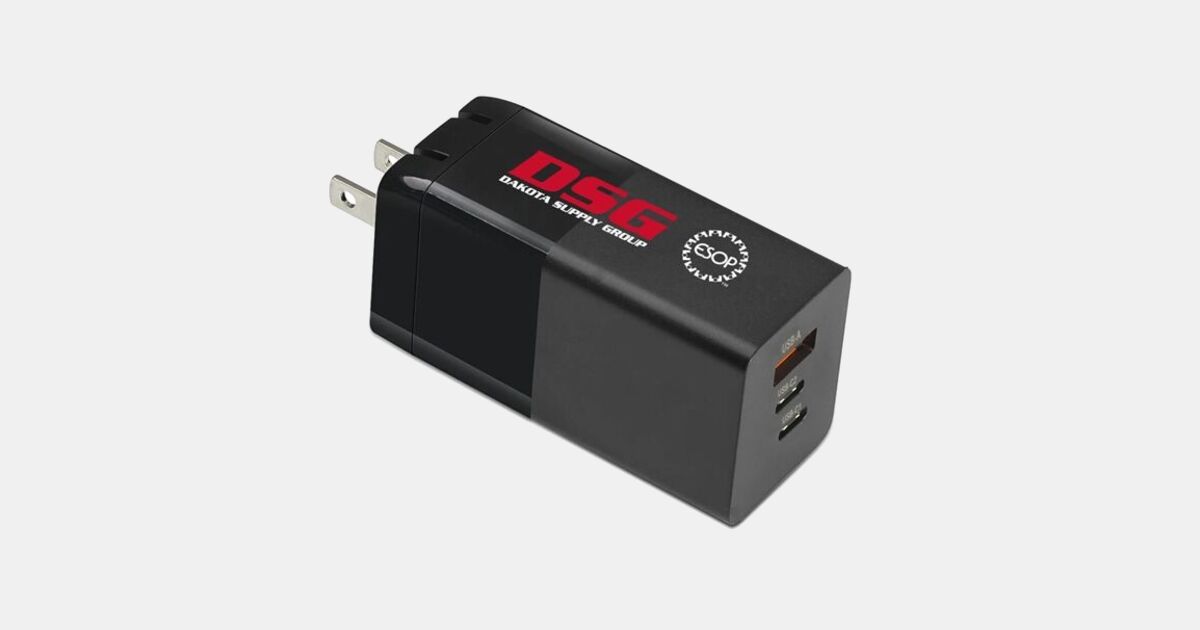Custom Printed 65W Fast Charge Laptop Wall Charger with your logo ...