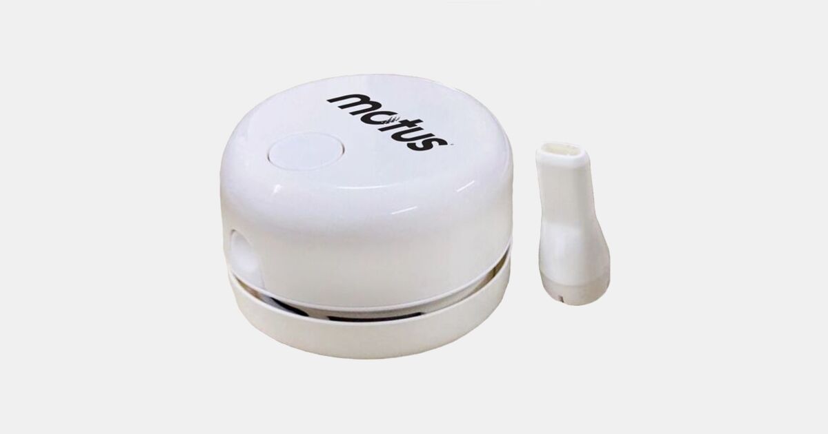 Custom Printed Mini Desktop Vacuum with your logo | ImprintLogo.com