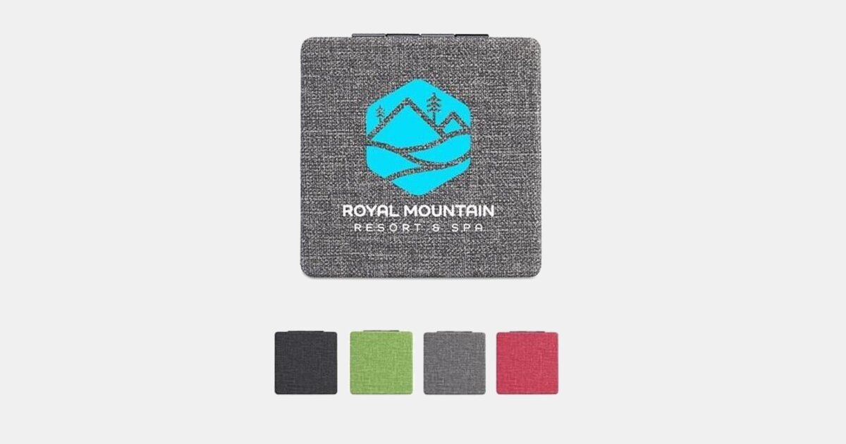 Custom Imprinted Promotional Heathered Square Mirror with your logo ...