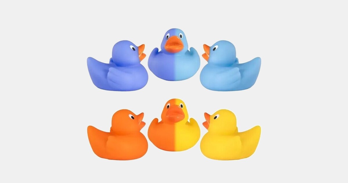 Branded Lil' Color-Changing Duck with your logo | ImprintLogo.com