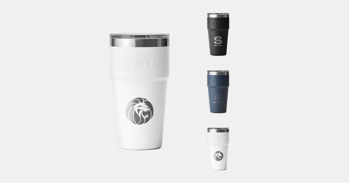 Custom Imprint Yeti Rambler 20oz Stackable Cup w/ Magslider Lid with ...