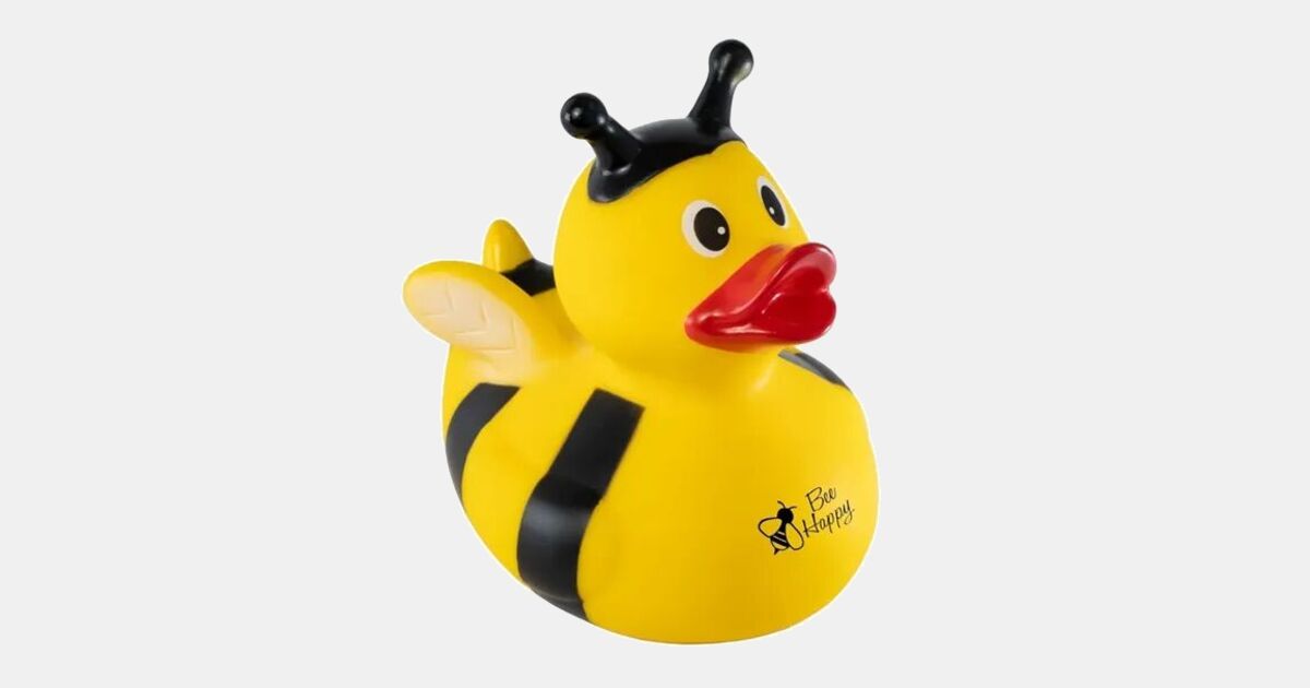 Custom Printed Bee Duck with your logo | ImprintLogo.com