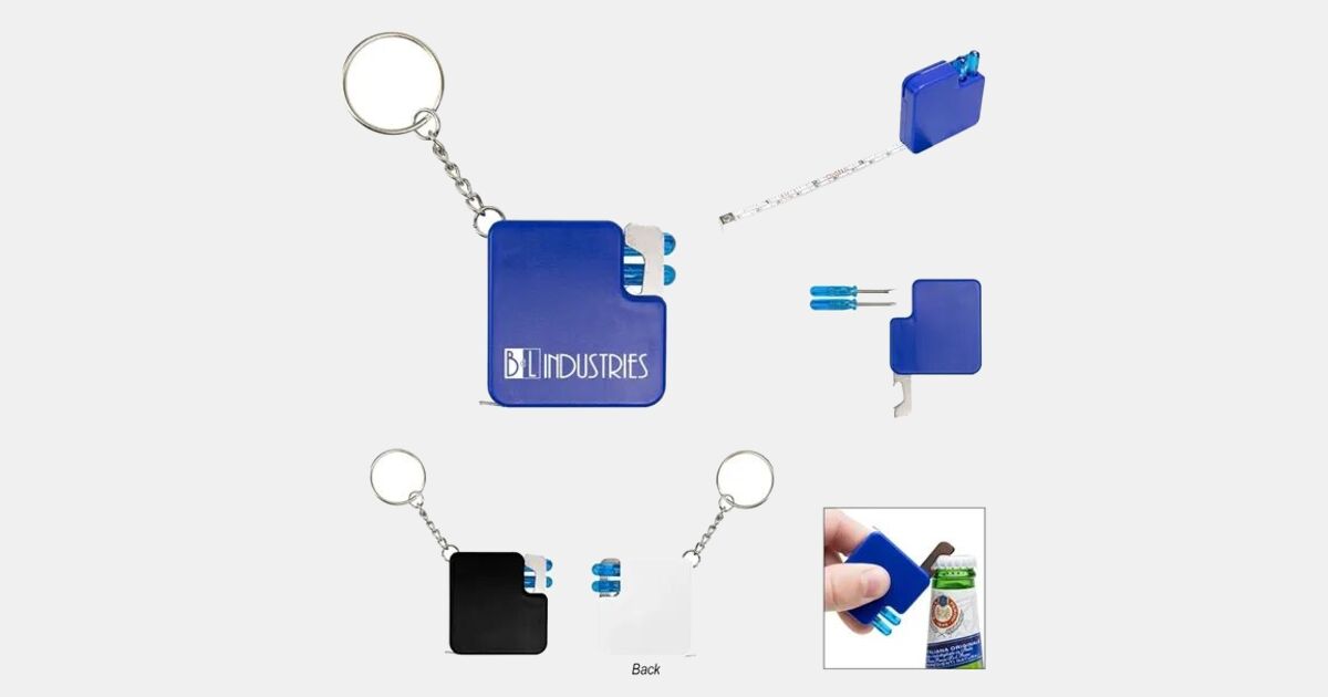 Custom Printed Swift 4-In-1 Multi Tool Key Chain with your logo ...