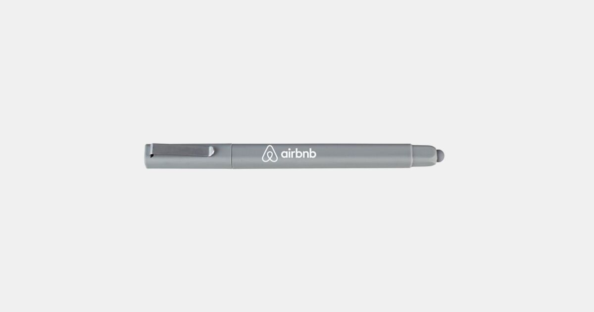 Custom Printed Cubic Soft Rubberized Touch Square Stylus Pen with your ...