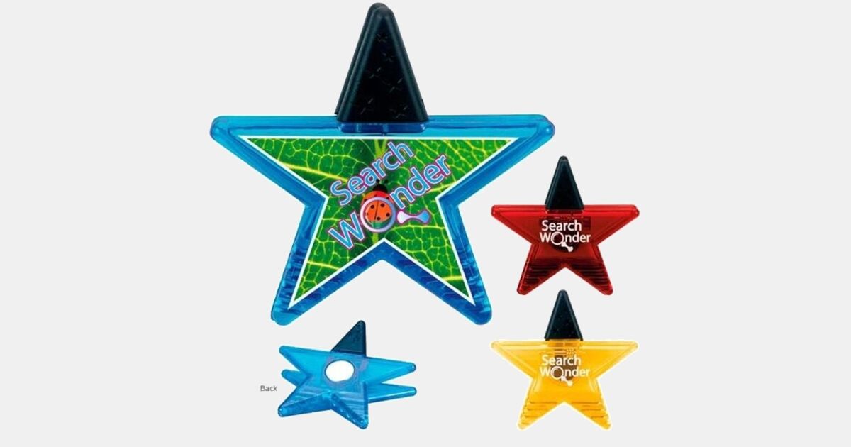 Custom Printed Star Clip with your logo | ImprintLogo.com