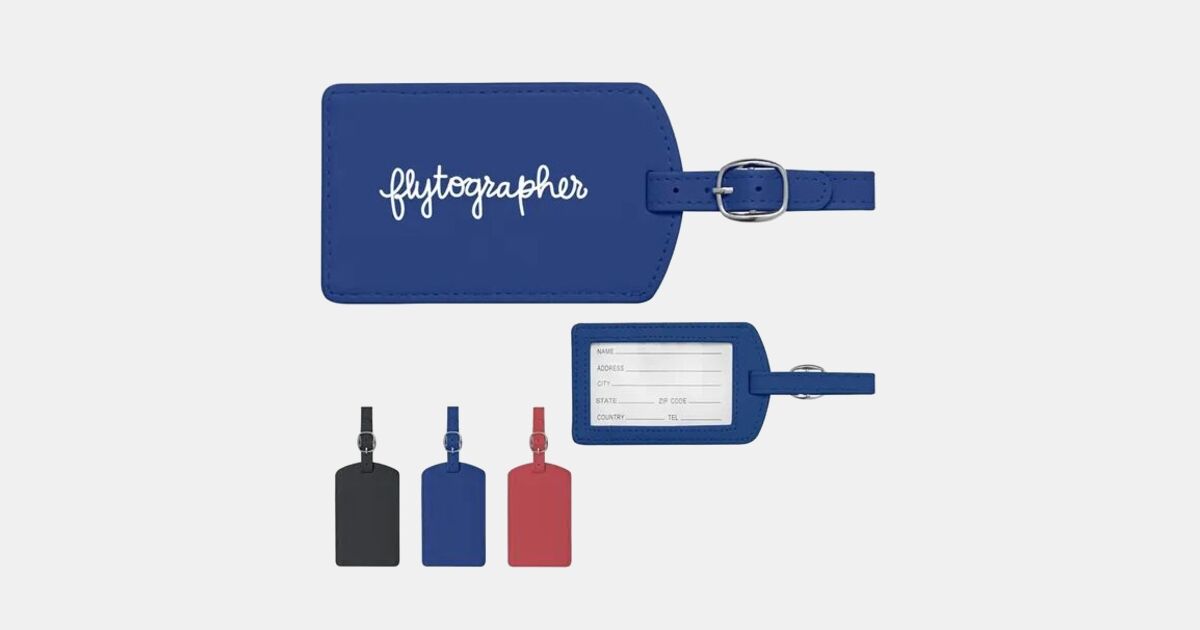 Custom Imprinted Luggage Tag with your logo | ImprintLogo.com