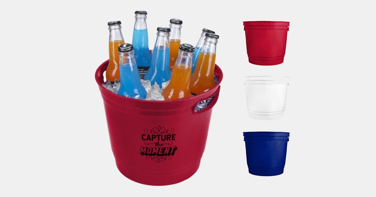 Custom Imprinted Party Bucket with your logo | ImprintLogo.com