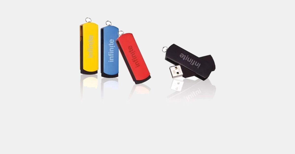 Custom Imprinted Slide USB 2.0 Flash Drive with your logo | ImprintLogo.com