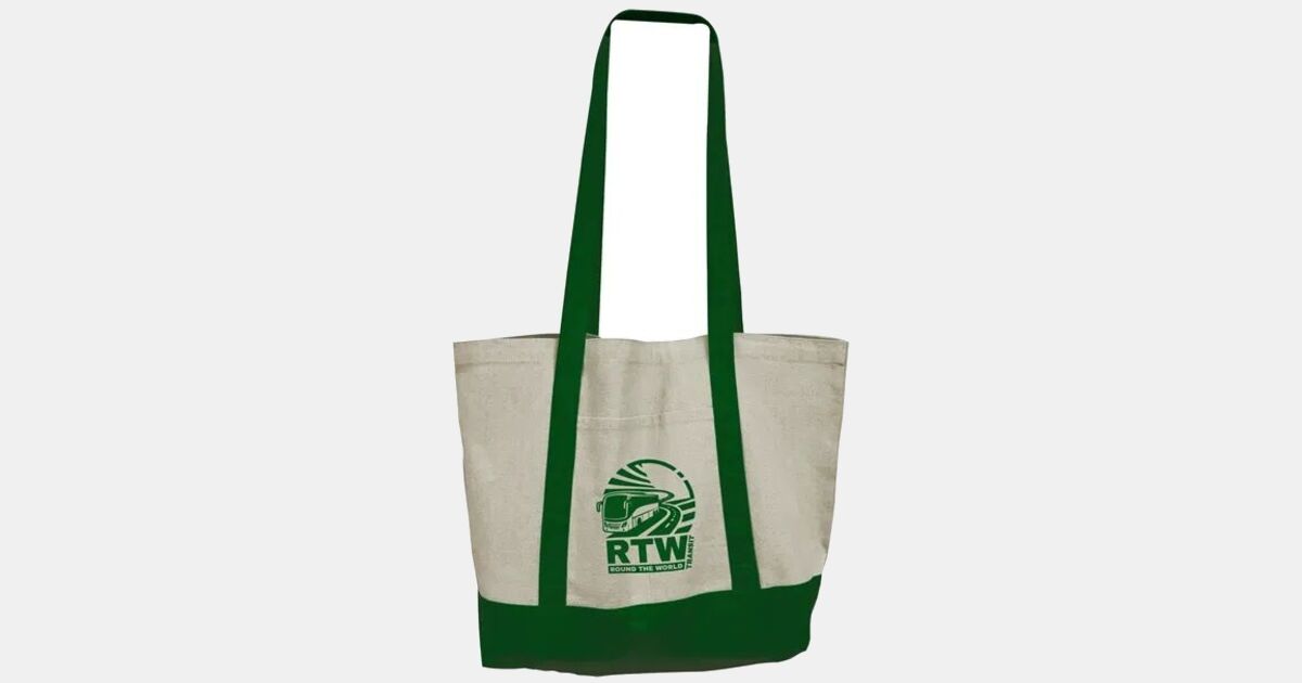 Custom Printed Mega Tote 20" with your logo | ImprintLogo.com