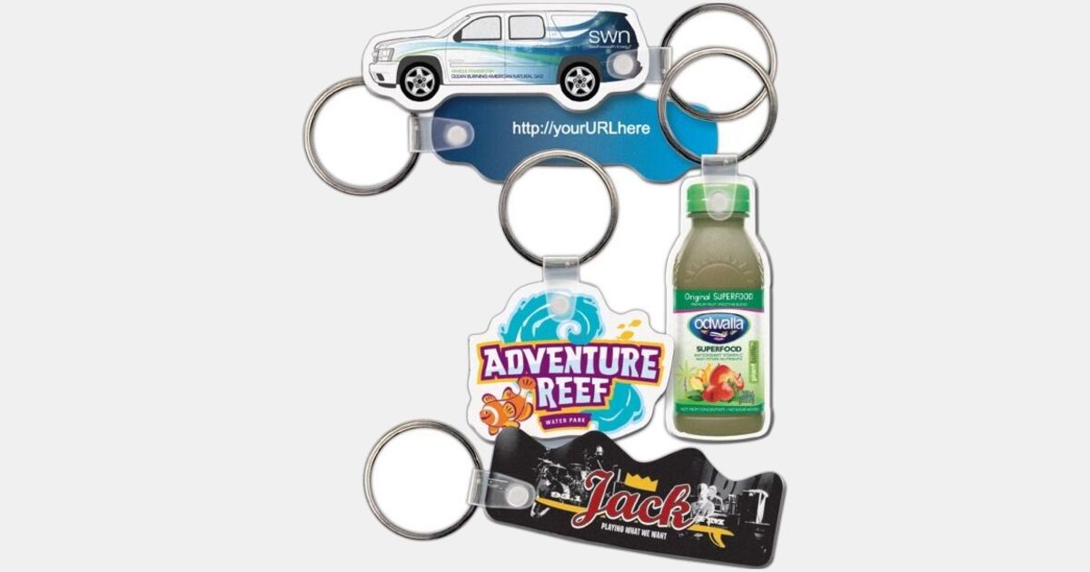 Custom Printed Key Tag - Custom Shape - Full Color with your logo ...