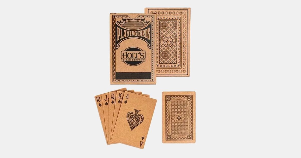Custom Printed Kraft Playing Cards with your logo | ImprintLogo.com