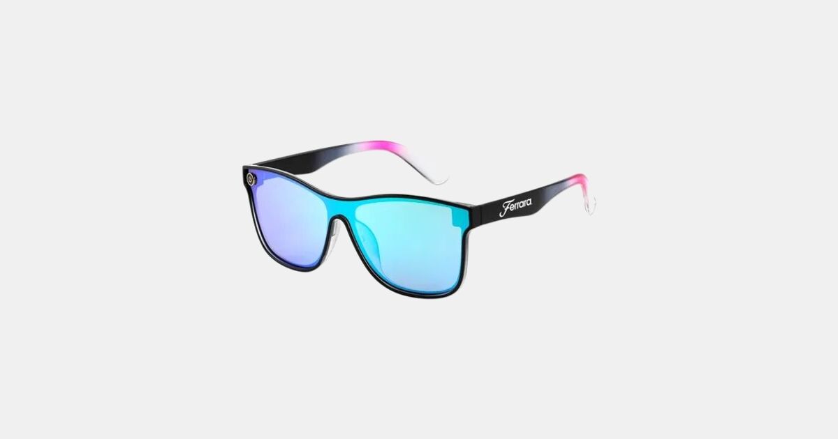 Custom Printed Mixer Sunglasses Ombre with Blue Lens with your logo ...