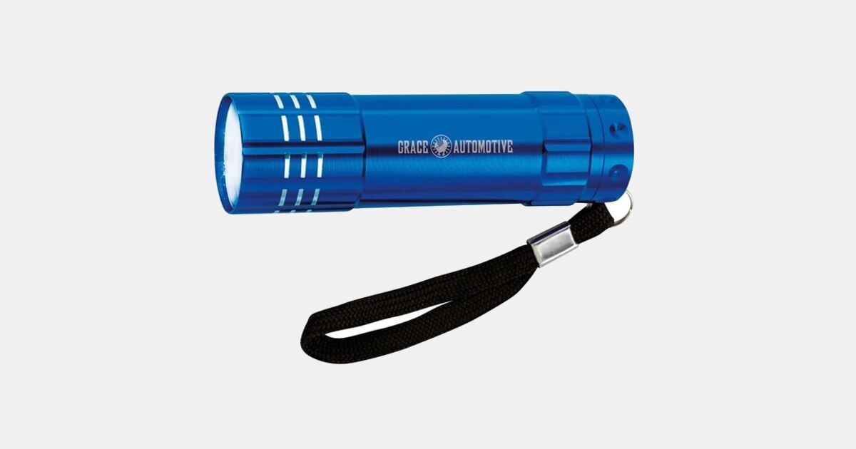 Laser Engraved Mini COB Flashlight with your logo | ImprintLogo.com