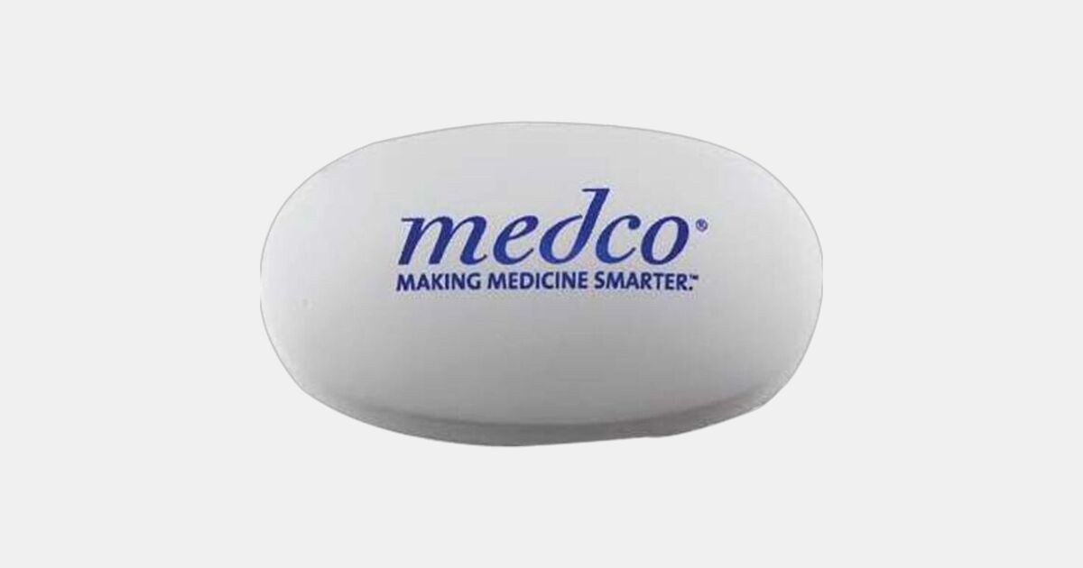 Custom Printed Caplet Stress Reliever with your logo | ImprintLogo.com