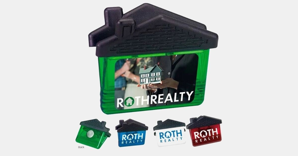 Custom Printed House Clip with your logo | ImprintLogo.com
