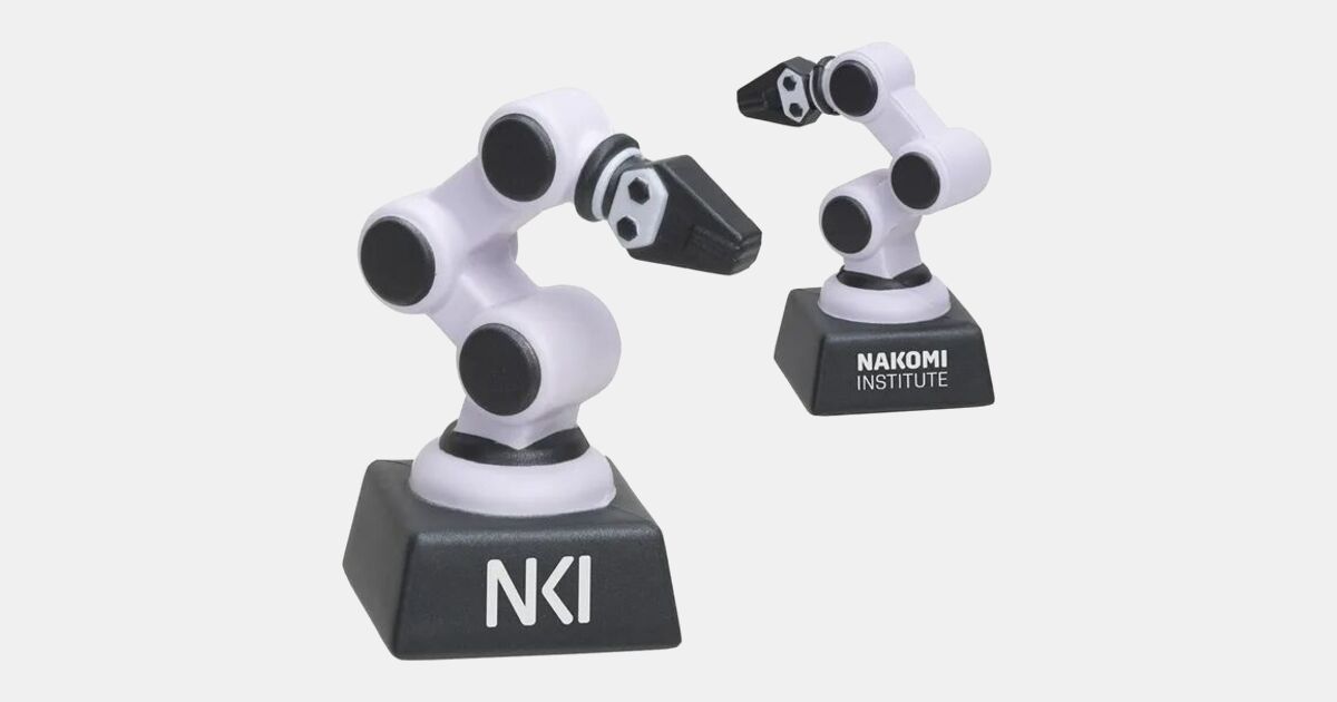Custom Printed Robot Arm Stress Reliever with your logo | ImprintLogo.com