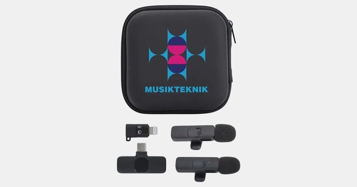 Custom Printed Center Stage Wireless Lavalier Microphone with your logo ...
