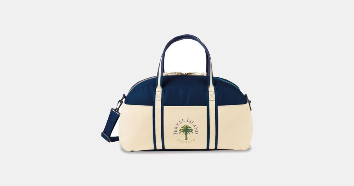 Custom Printed Nantucket Cotton Weekender Bag with your logo ...