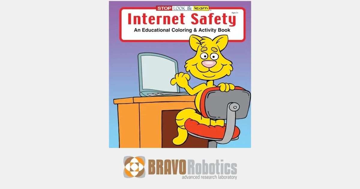 Custom Printed Coloring Book: Internet Safety with your logo ...