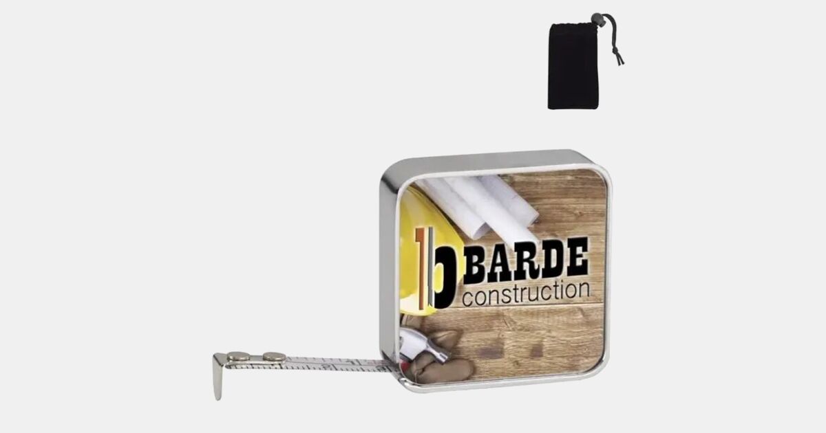 Custom Printed 6' Chrome Tape Measure with your logo | ImprintLogo.com