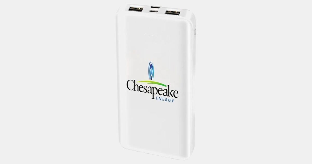 Custom Printed 10,000 MAH DUAL PORT POWER BANK with your logo ...