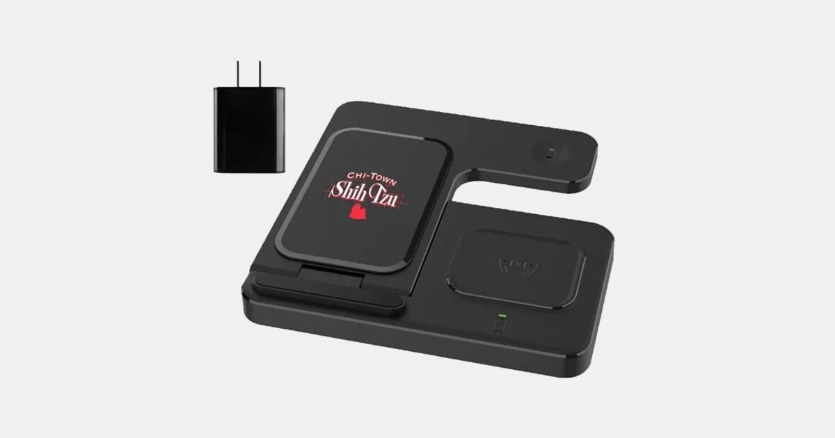 Custom Printed 3IN1 Wireless 15W Charging Station with your logo ...